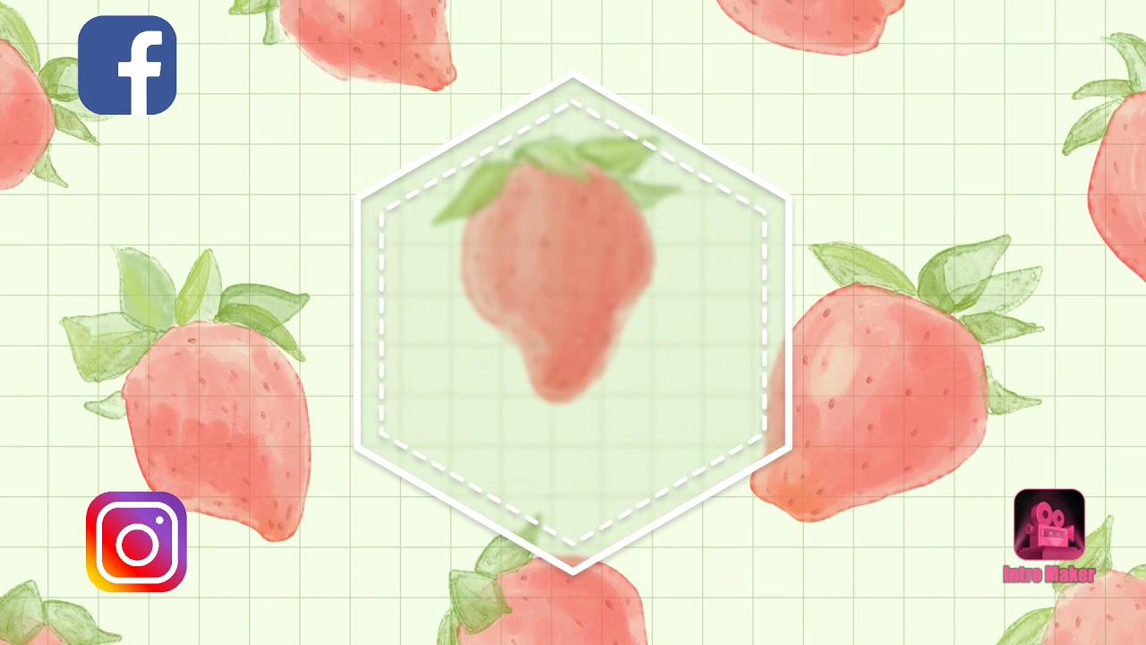 FREE AESTHETIC STRAWBERRY INTRO [No Text] | 5th Aesthetic Intro - YouTube