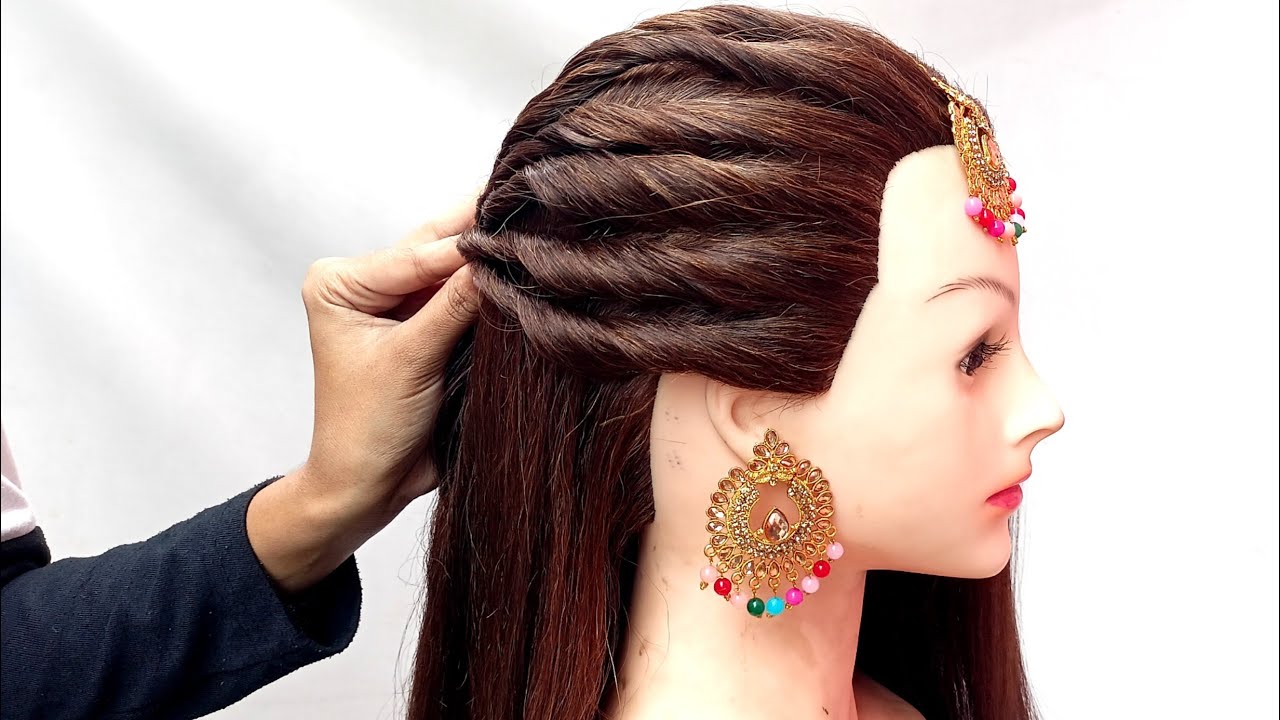 simple hairstyle for wedding function | hairstyle for girls | trendy ...