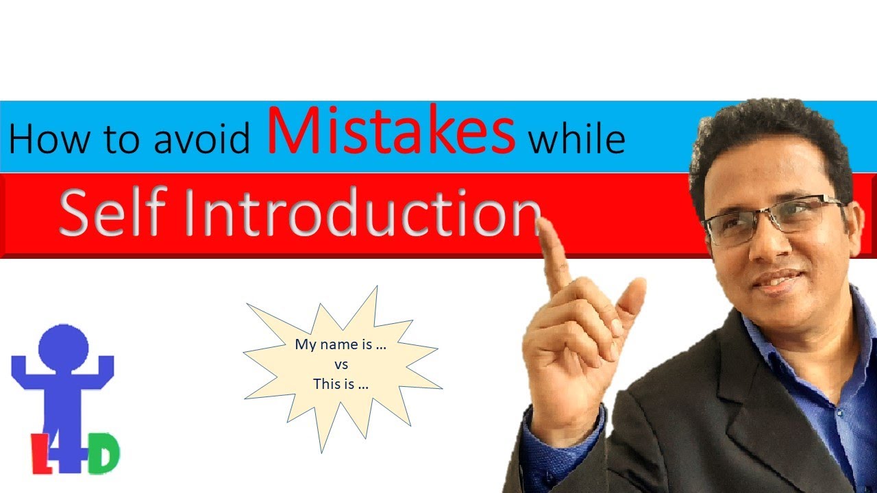 How to avoid mistakes while self-introduction - YouTube