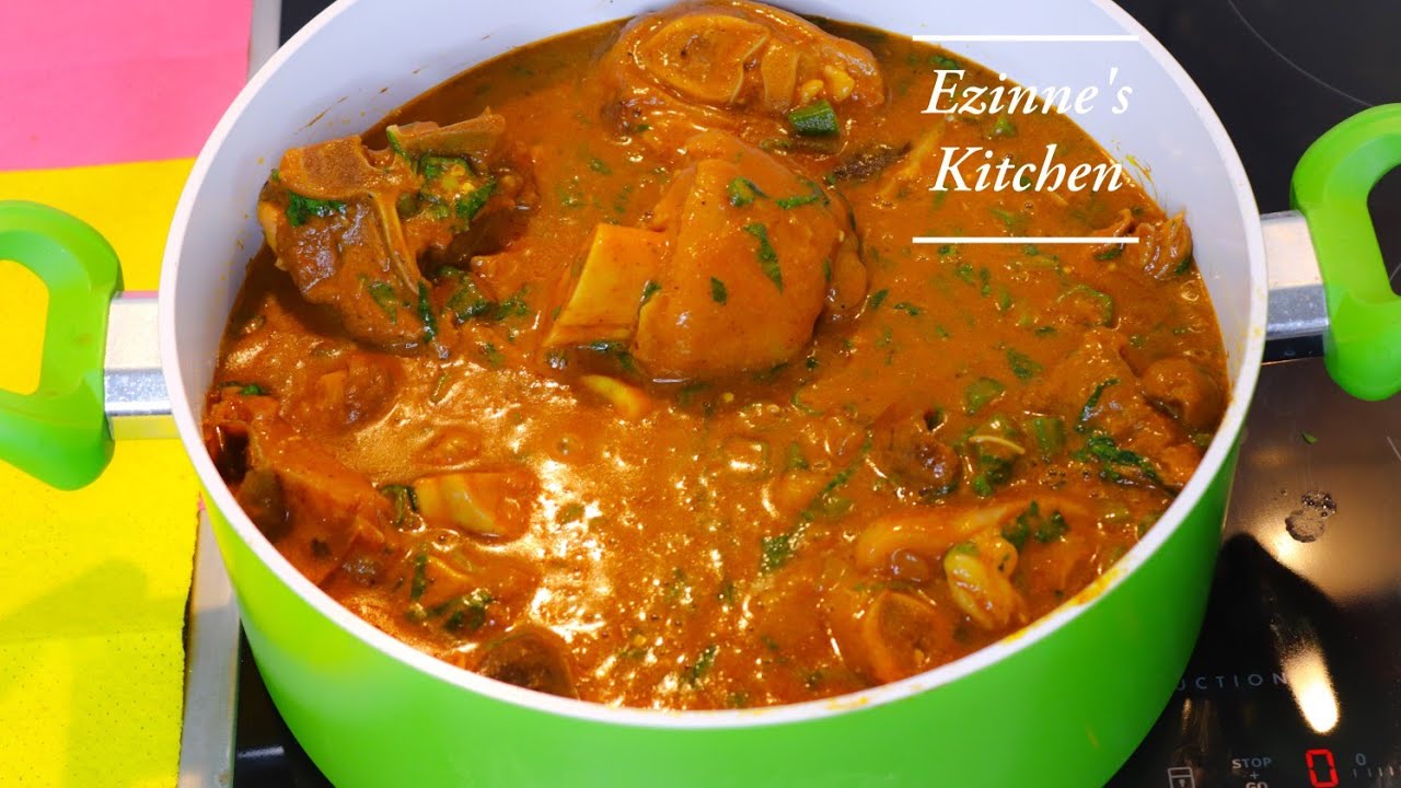 How to prepare Nigerian Ogbono and Okro Soup. - YouTube