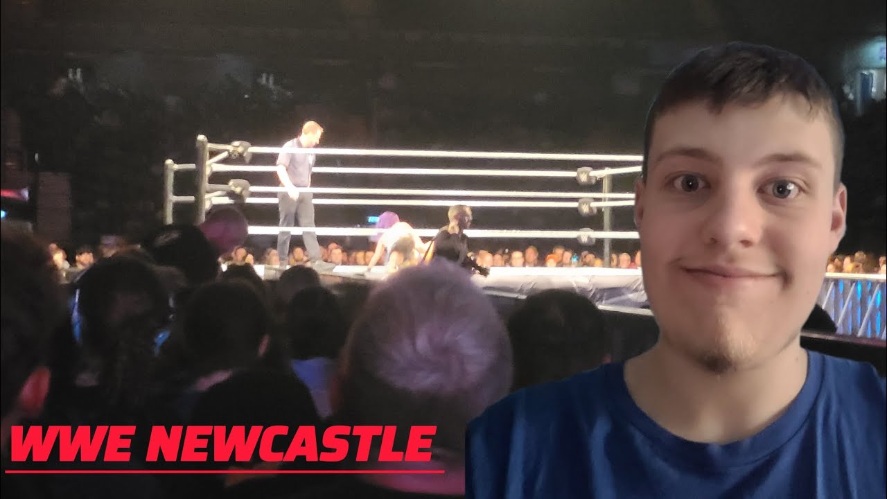 INCREDIBLE FRONT ROW EXCPERIENCE AT WWE NEWCASTLE!! - YouTube