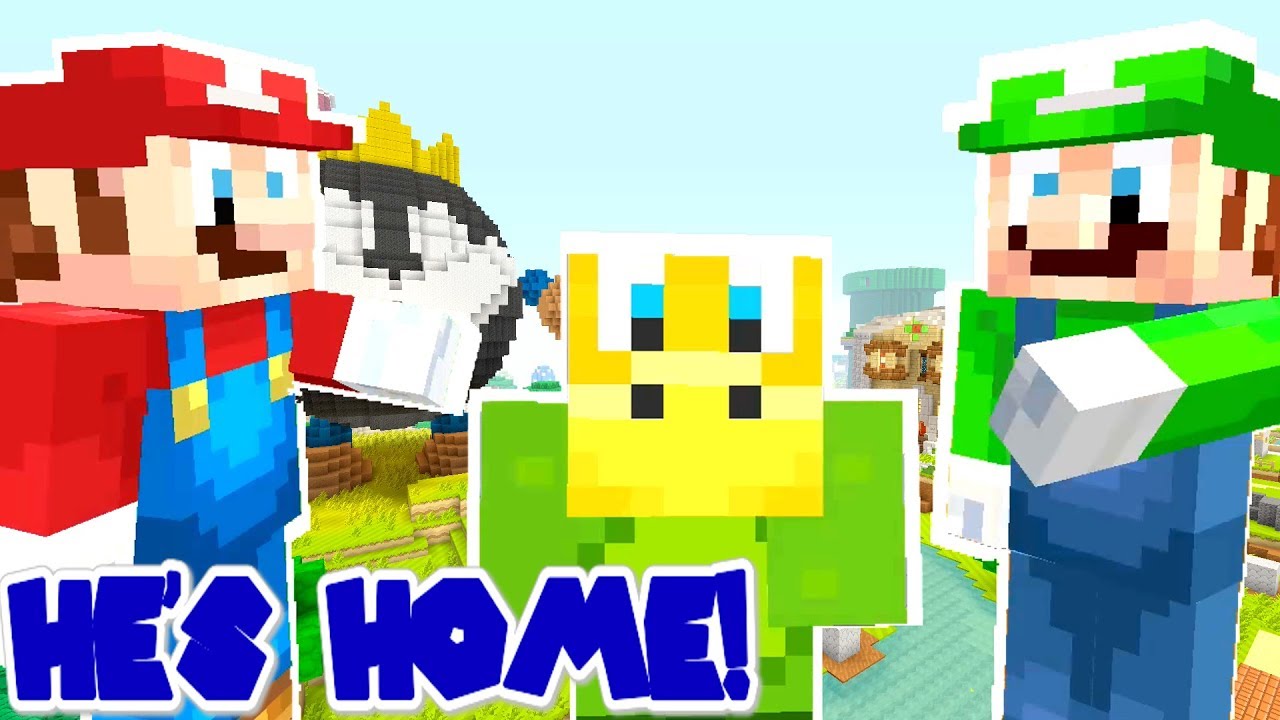 Minecraft | Super Mario Series | Carter Comes Home To Mario And Peach ...