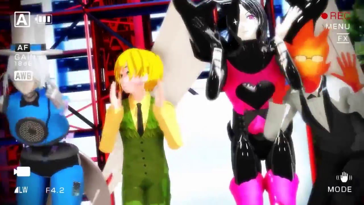 【MMD & Undertale】Pocker Face【Mettaton NEO, Napstablook NEO, Flower ...