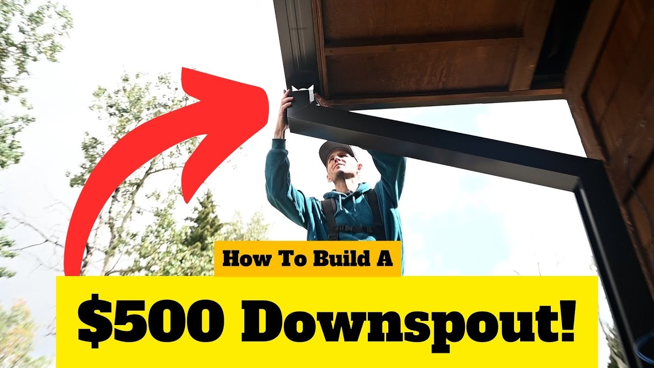 How To Build A Super Custom Box Downspout - YouTube