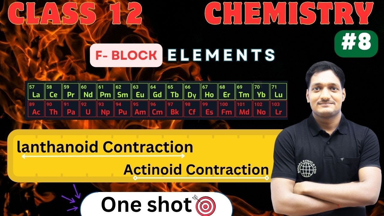 F block Elements | Lanthanoid & Actinoid Contraction | class 12 ...