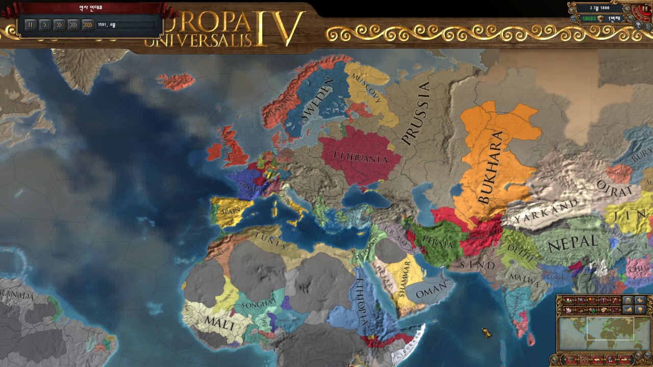 europe universal 4 plond prusia World conquest timelapse - YouTube