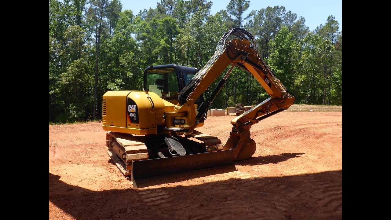 Cat 308e2 Variable Angle Boom - Informative Walk-Around - YouTube