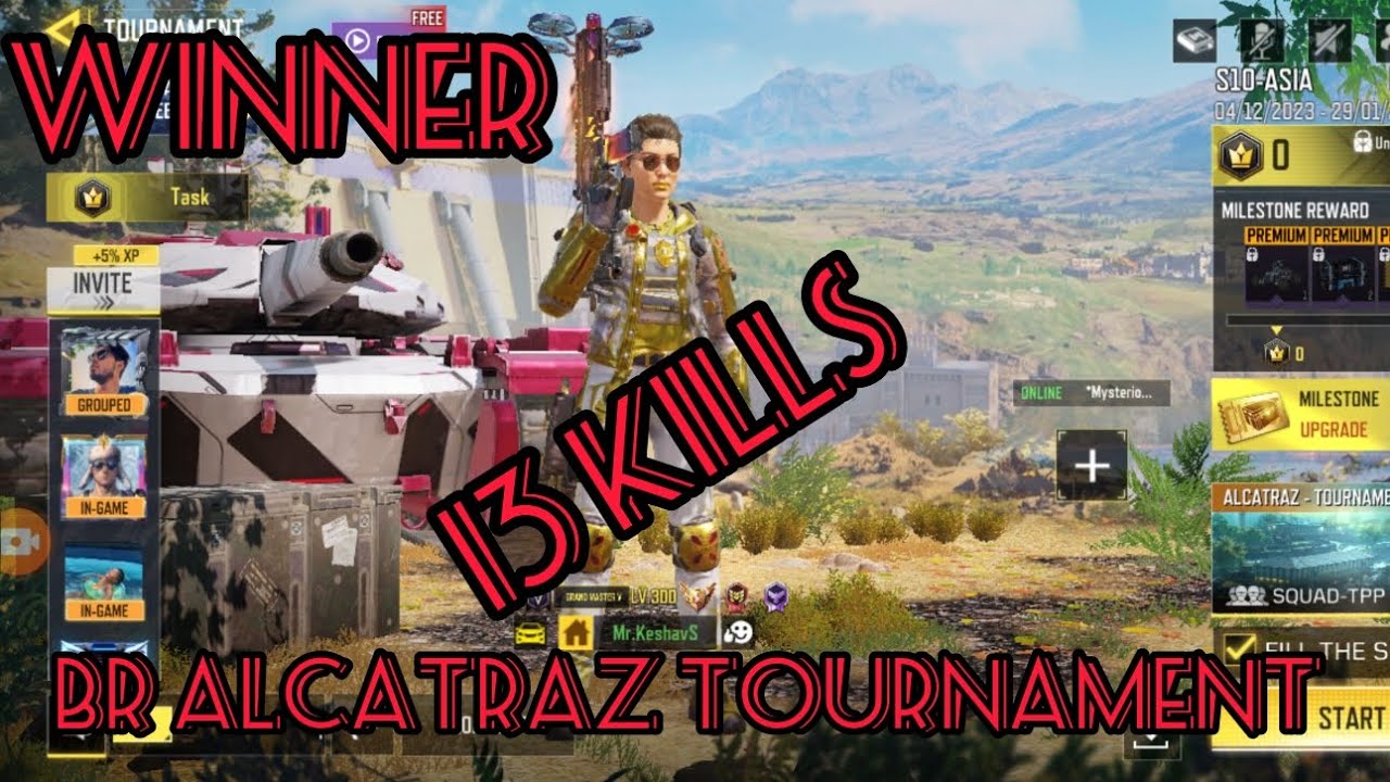 Call Of Duty Mobile BR Alcatraz Tournament 13 Kills Winner Match #CODM #callofduty - YouTube