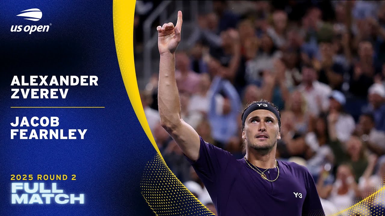 Alexander Zverev vs. Jacob Fearnley Full Match | 2025 US Open Round 2 ...