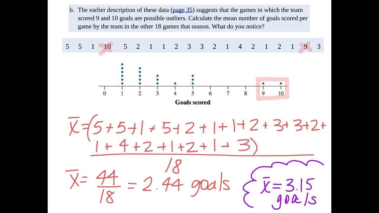 Stats 1.3A - Describing Quantitative Data: Measuring Center - YouTube