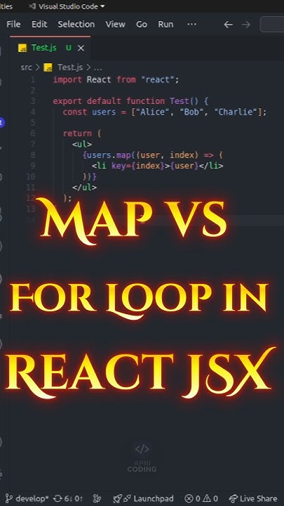 Map Vs For Loop In React Js Reactjs Javascript Jsinterview Java