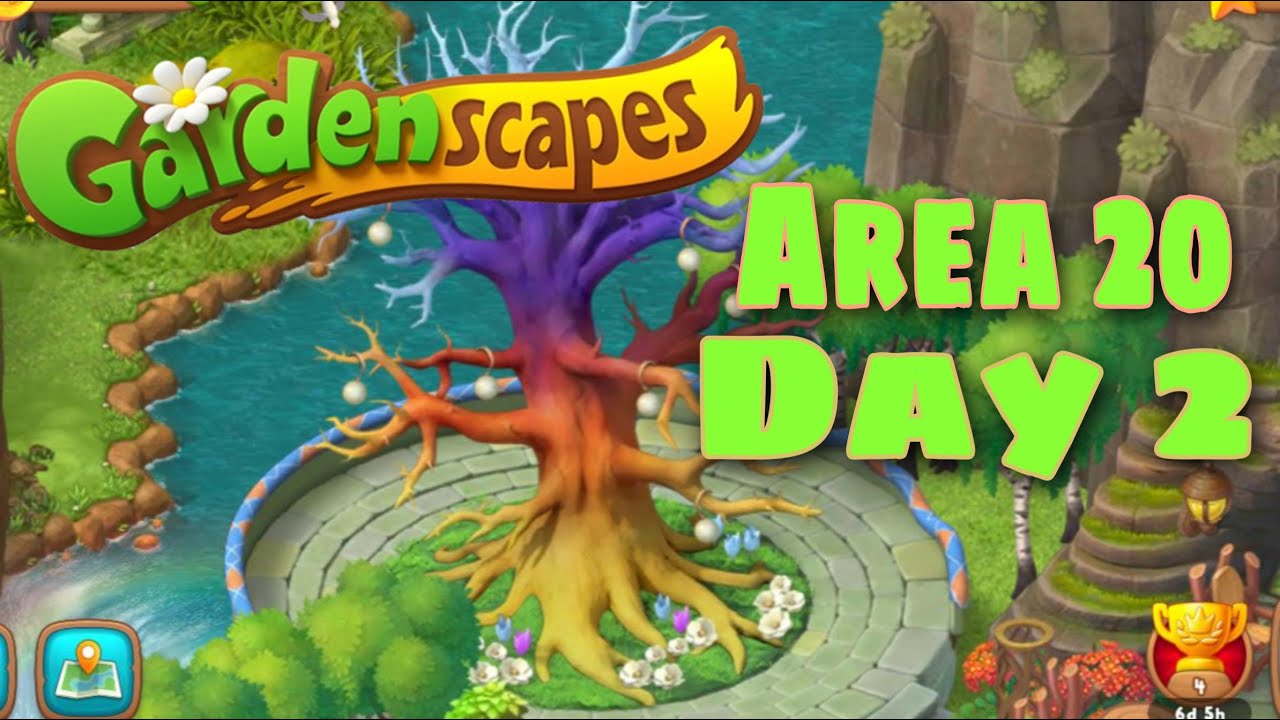 Gardenscapes | Area 20 Day 2 - YouTube