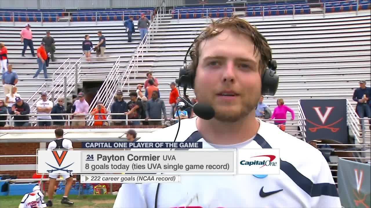 MEN'S LACROSSE: Payton Cormier Postgame Interview with ESPNU - YouTube