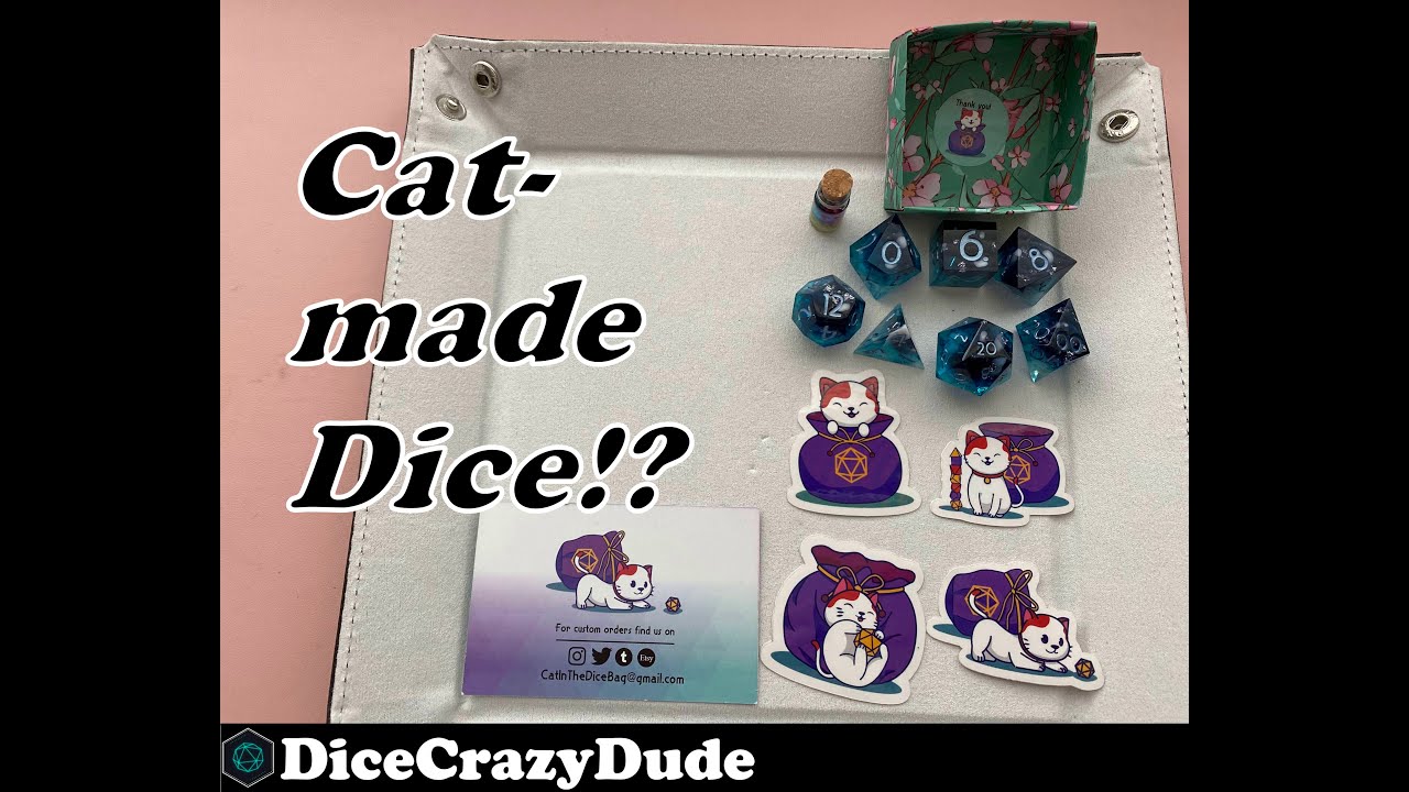 Cat in the Dice Bag | Artisan Dice - YouTube