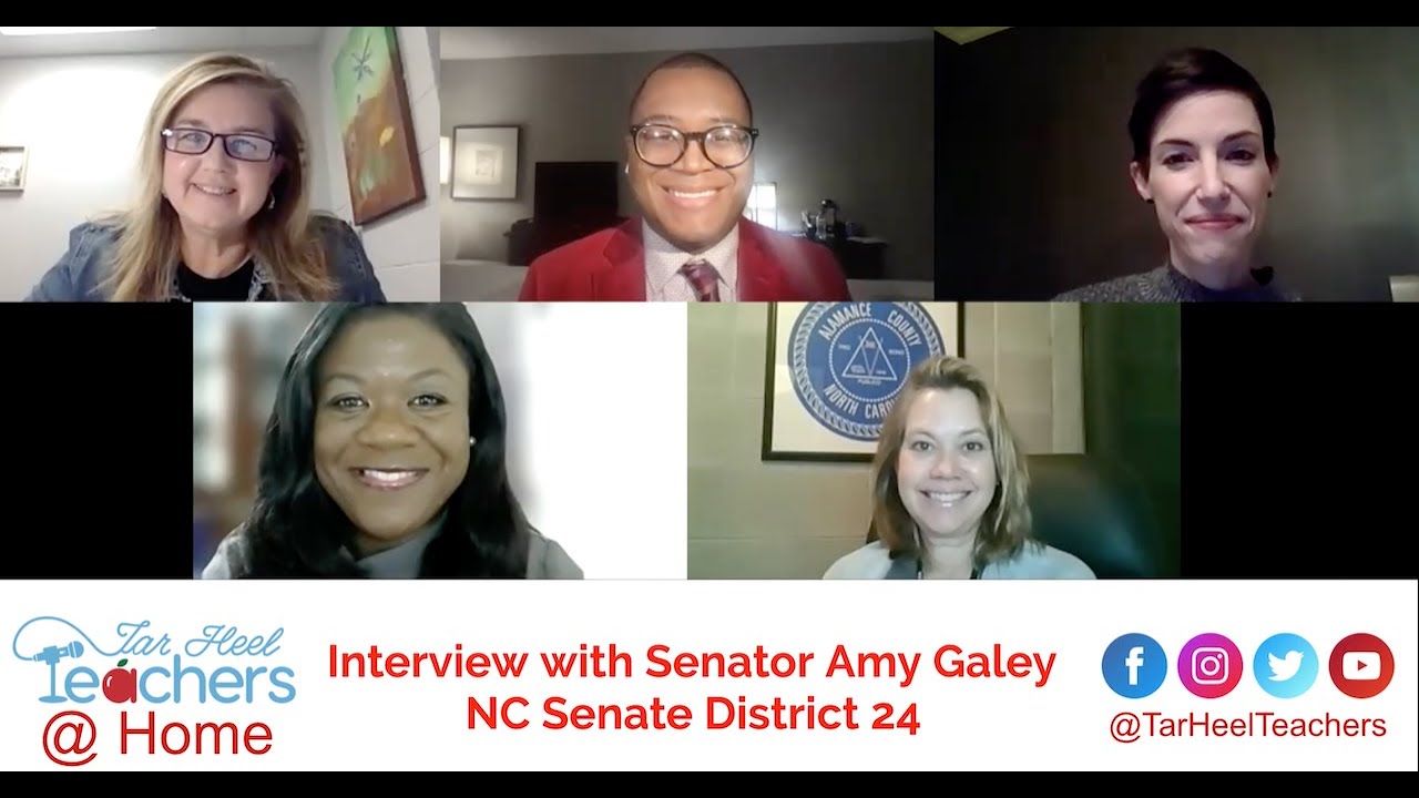 Tar Heel Teachers at Home: Interview with Senator Amy Galey (NC Senate ...