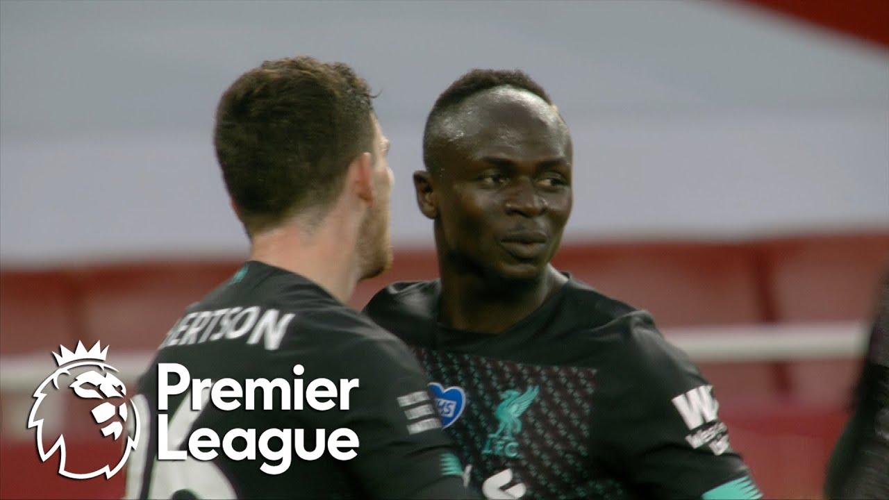 Sadio Mane strikes first for Liverpool v. Arsenal | Premier League ...