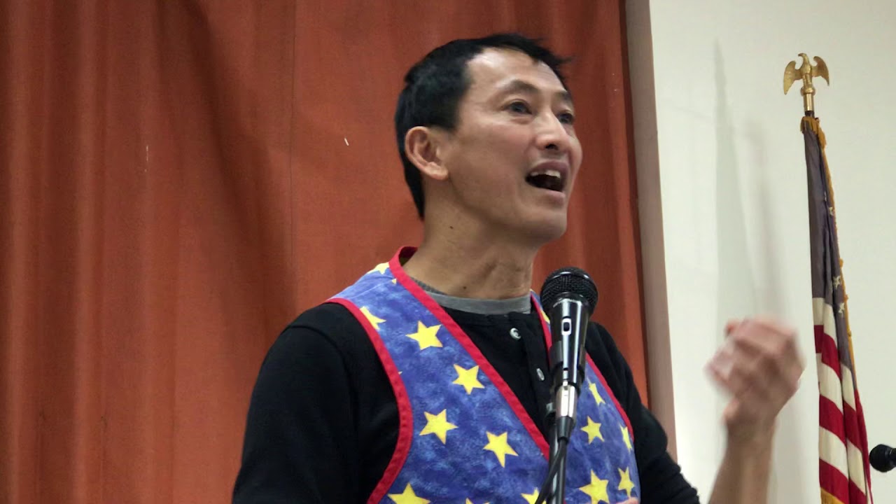 Uncle Button 在长岛教会分享合一信息 - YouTube