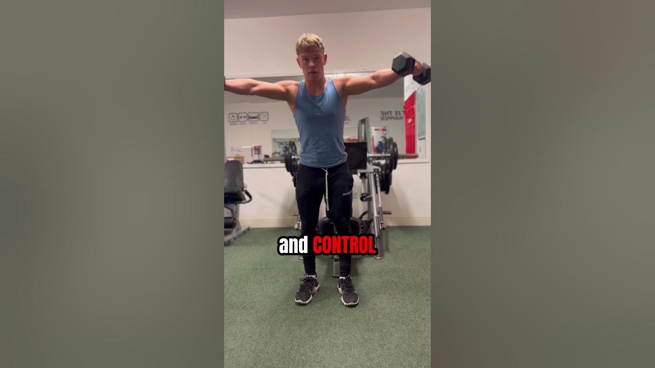 Dumbbell Lateral Raise Tutorial In 20 Seconds 💪🏻 Youtube