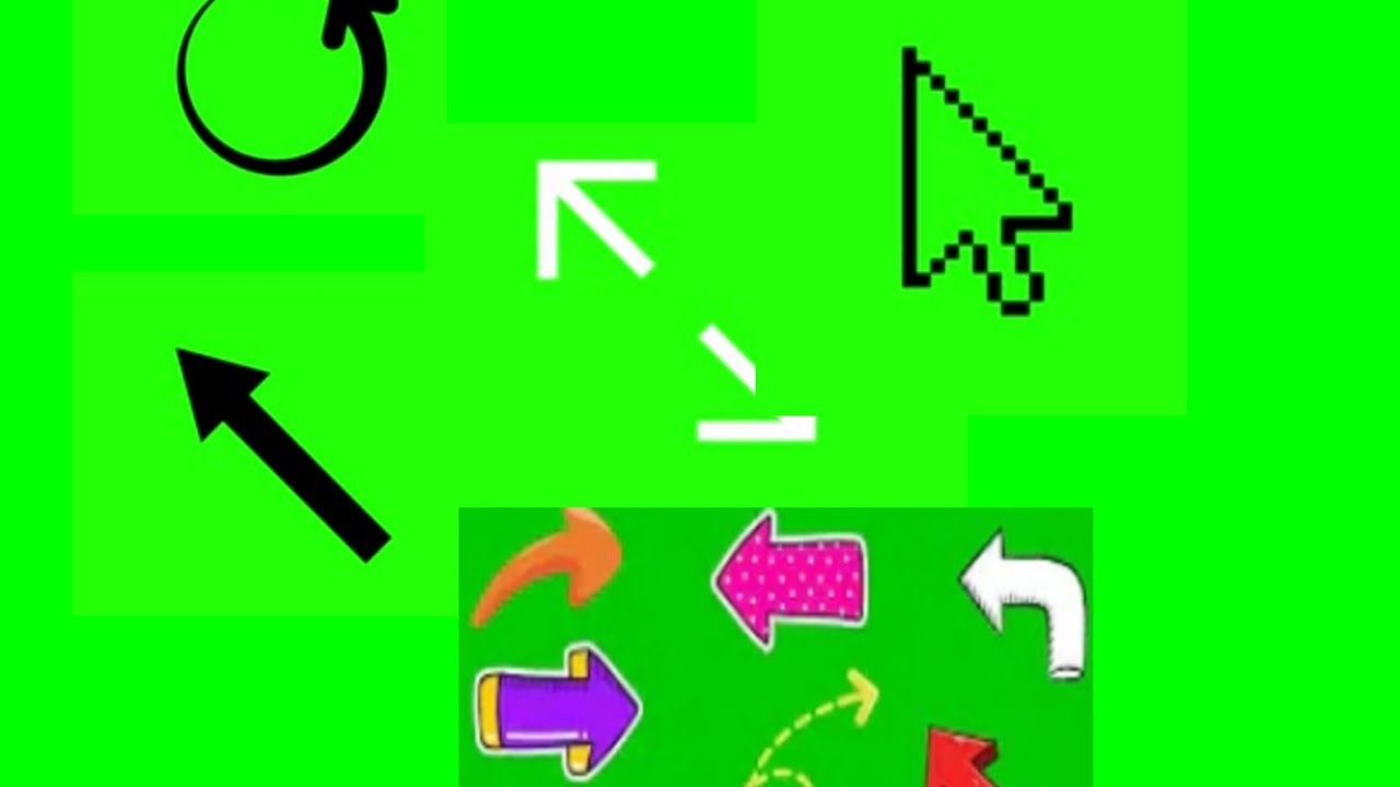 New video green screen arrows collection - YouTube