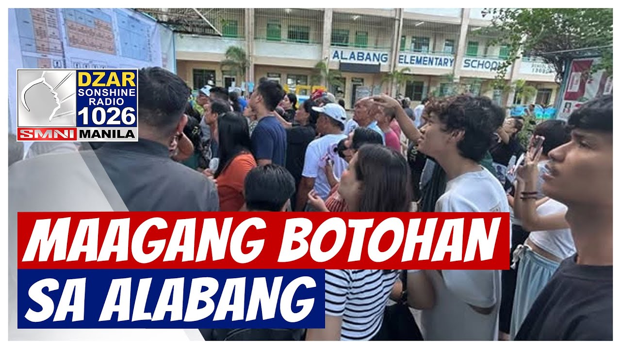 Maayos na pagsisimula ng botohan, nasaksihan sa Alabang Elementary ...