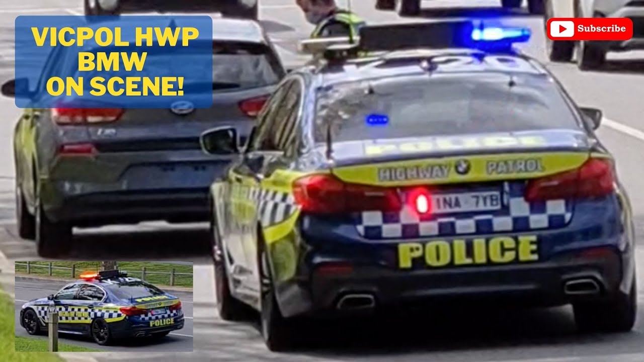 *NEW* VICPOL // BMW 530D Highway Patrol (Melbourne) - Lights On At ...