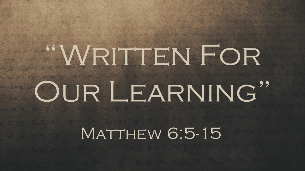 Written For Our Learning - YouTube