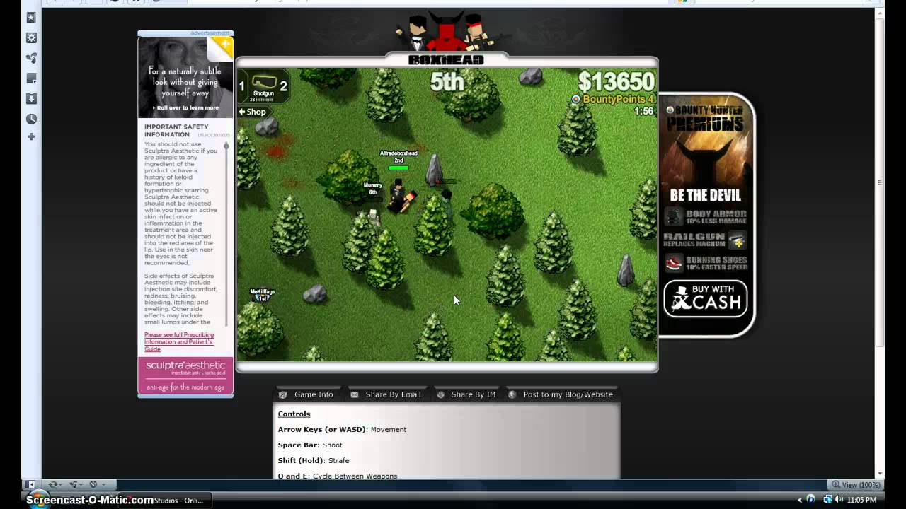 Boxhead Bounty hunter Gameplay - YouTube