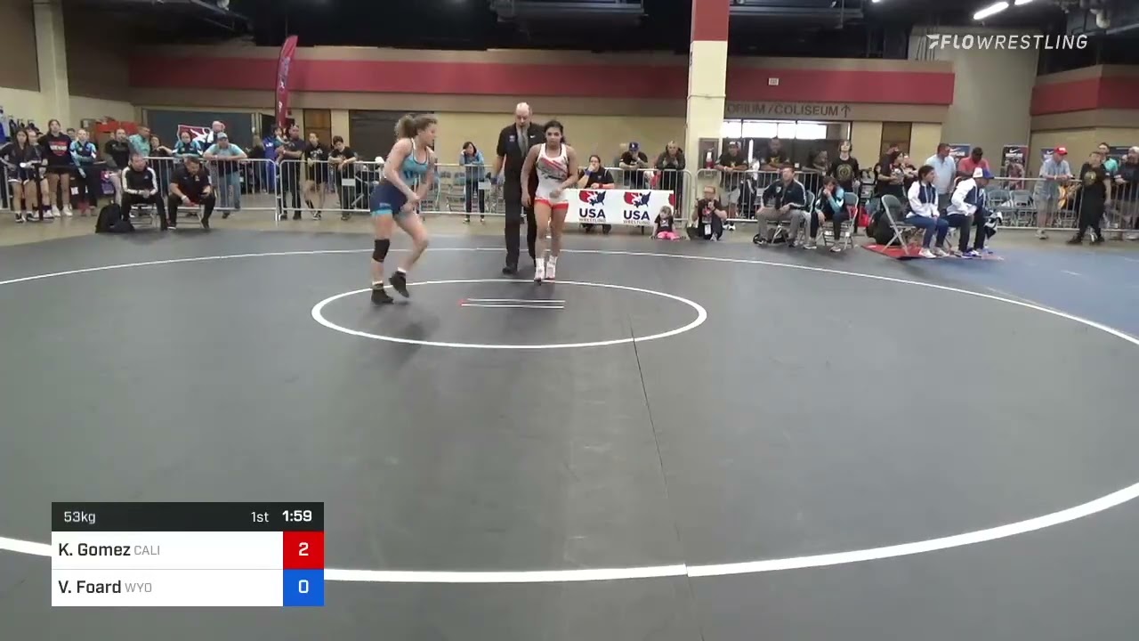 53 Kg Quarterfinal - Katie Gomez, California Vs Virginia Foard, Wyoming ...
