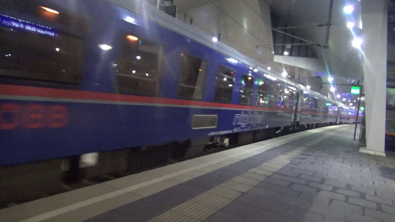 NJ 40490 nightjet/NJ 490 nightjet Wien Hbf - YouTube