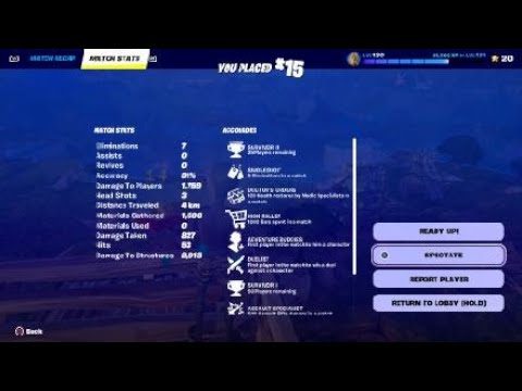 Fortnite: RR & Aphrodite Flee in Panic at Fencing Fields! 15th Place, 7 ...