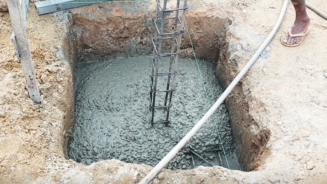 Cara membuat cakar ayam mini kolom teras rumah 1 lantai I started ...