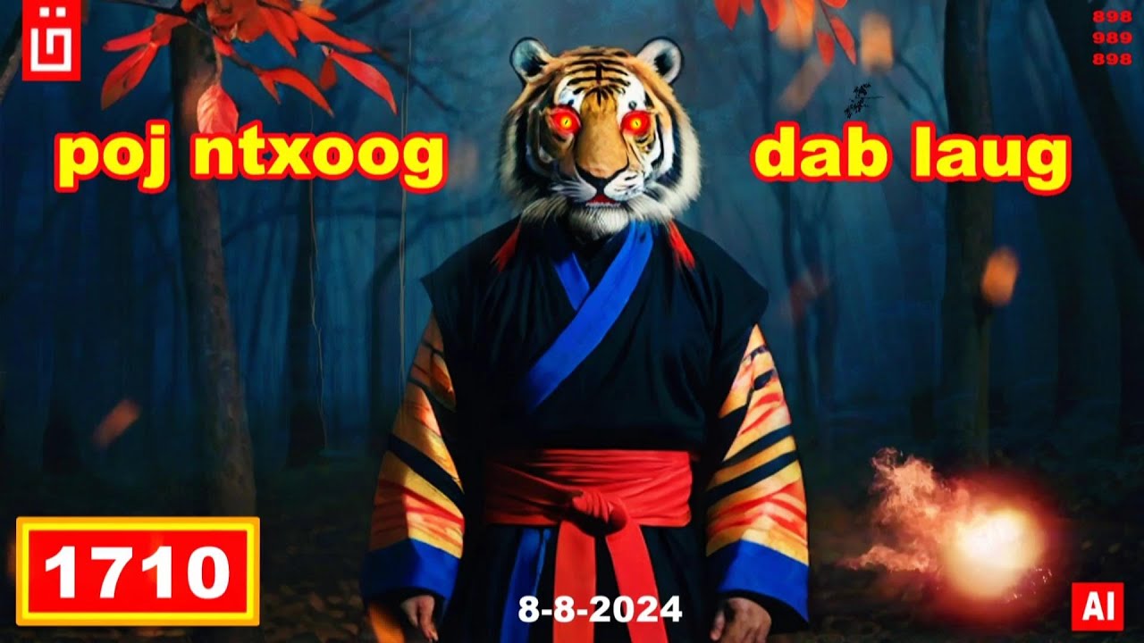 dab hais hmoob -1710 - 8/8/2024 poj ntxoog dab laug, น้าของผี, Ghost's ...