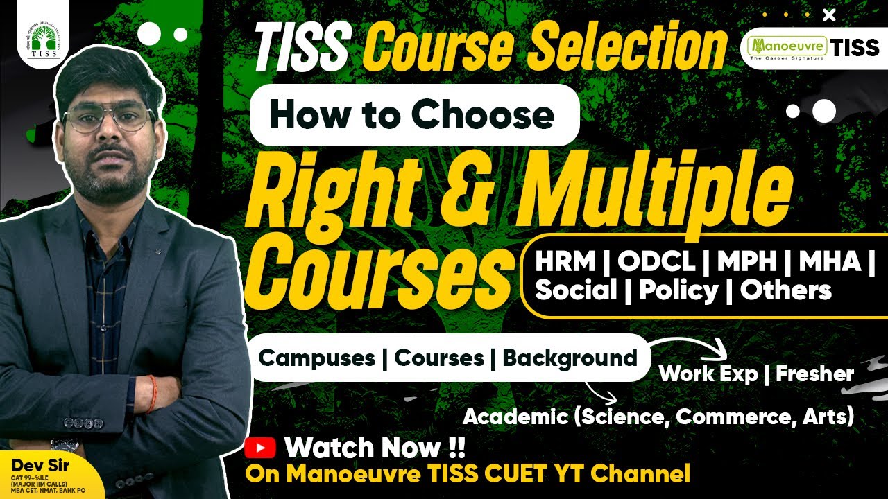 TISS Course Selection | How To Choose Right & Multiple Courses ...