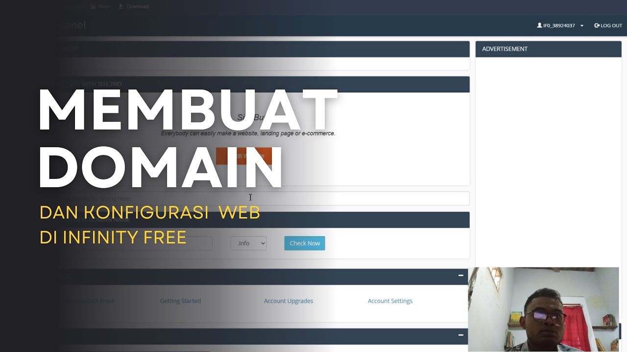 Cara Membuat Domain Gratis dan Konfigurasi Web di Infinity Free - YouTube