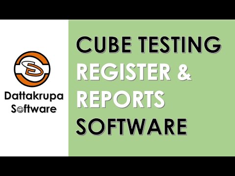 Cube Test Register & Reports - YouTube