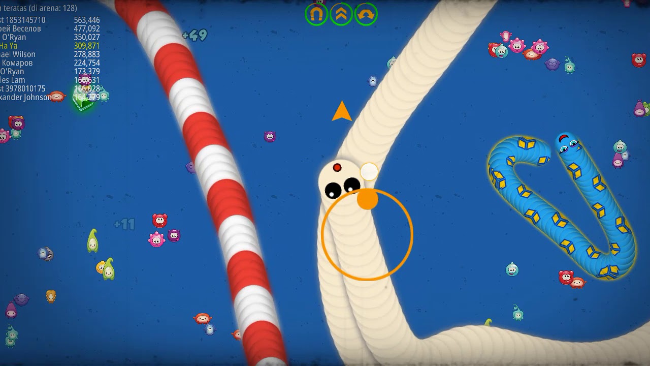 Game cacing WormsZone - YouTube