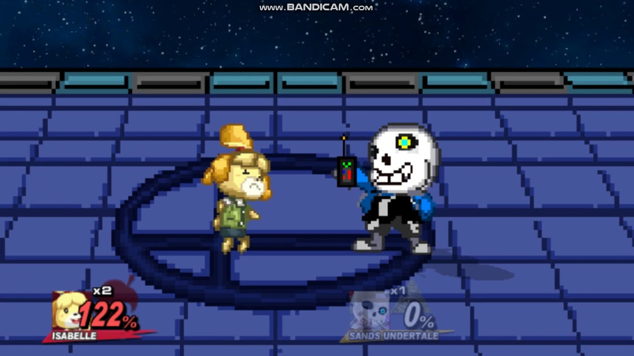 SSF2 MODS Isabelle vs Sans Underlate - YouTube
