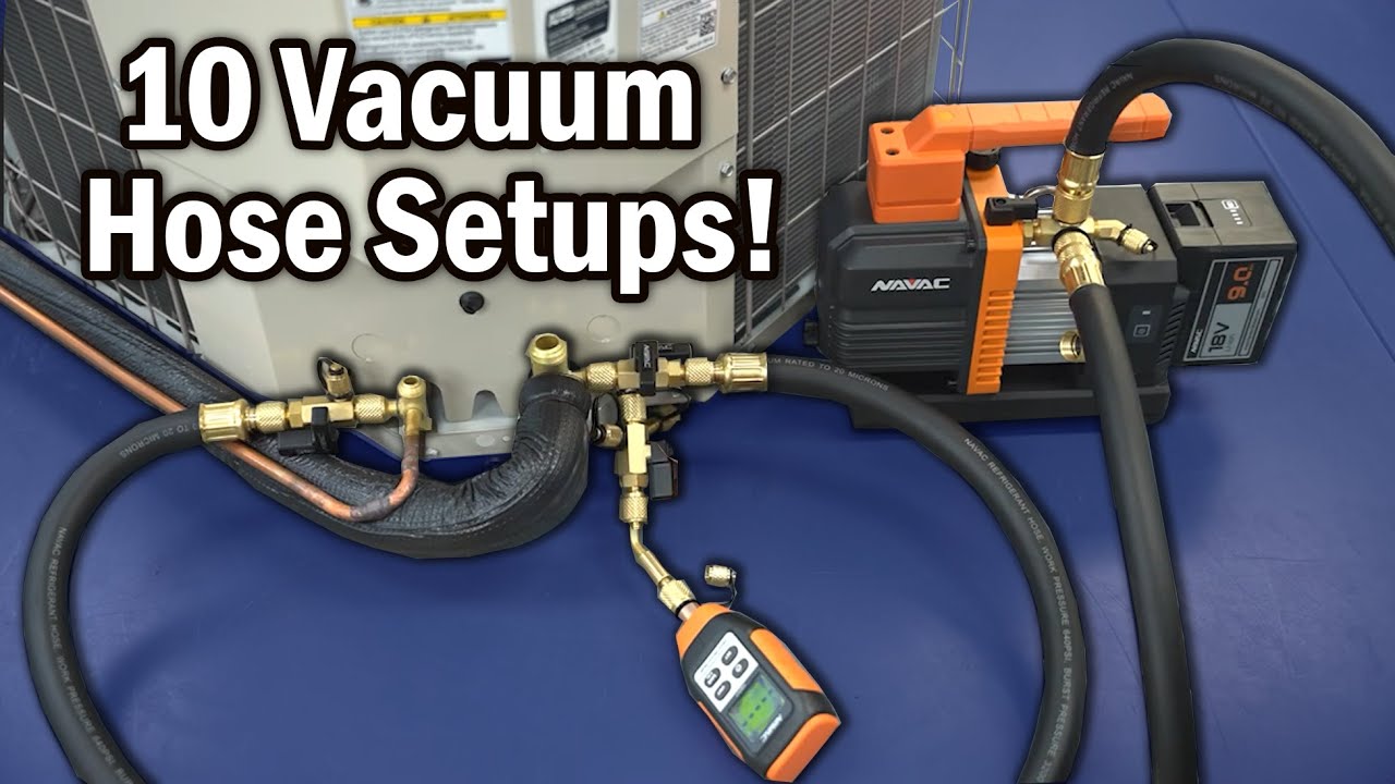 10 Vacuum Pump Hose Setups Used on Air Conditioning Refrigerant Tubing ...
