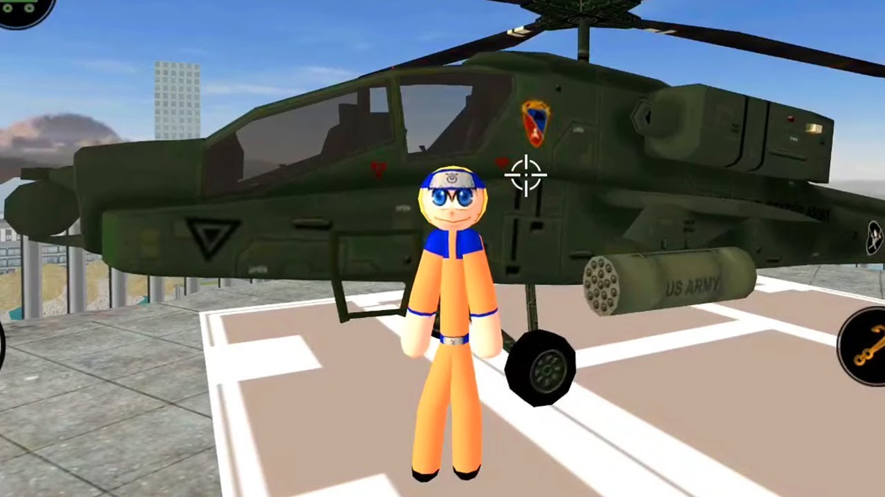 Naru Stickman Rope Hero Ninja Gangstar Crime Fight - Gameplay Trailer ...