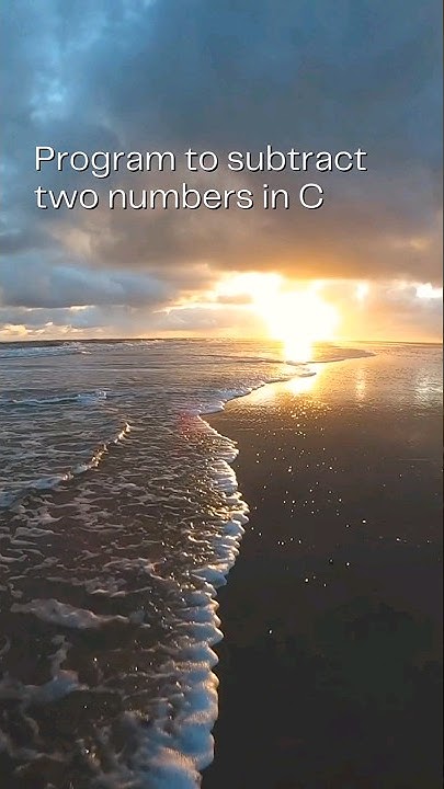 Program To Subtract Two Numbers In C Coding Cforbeginners Clanguage Cprogramming Shorts