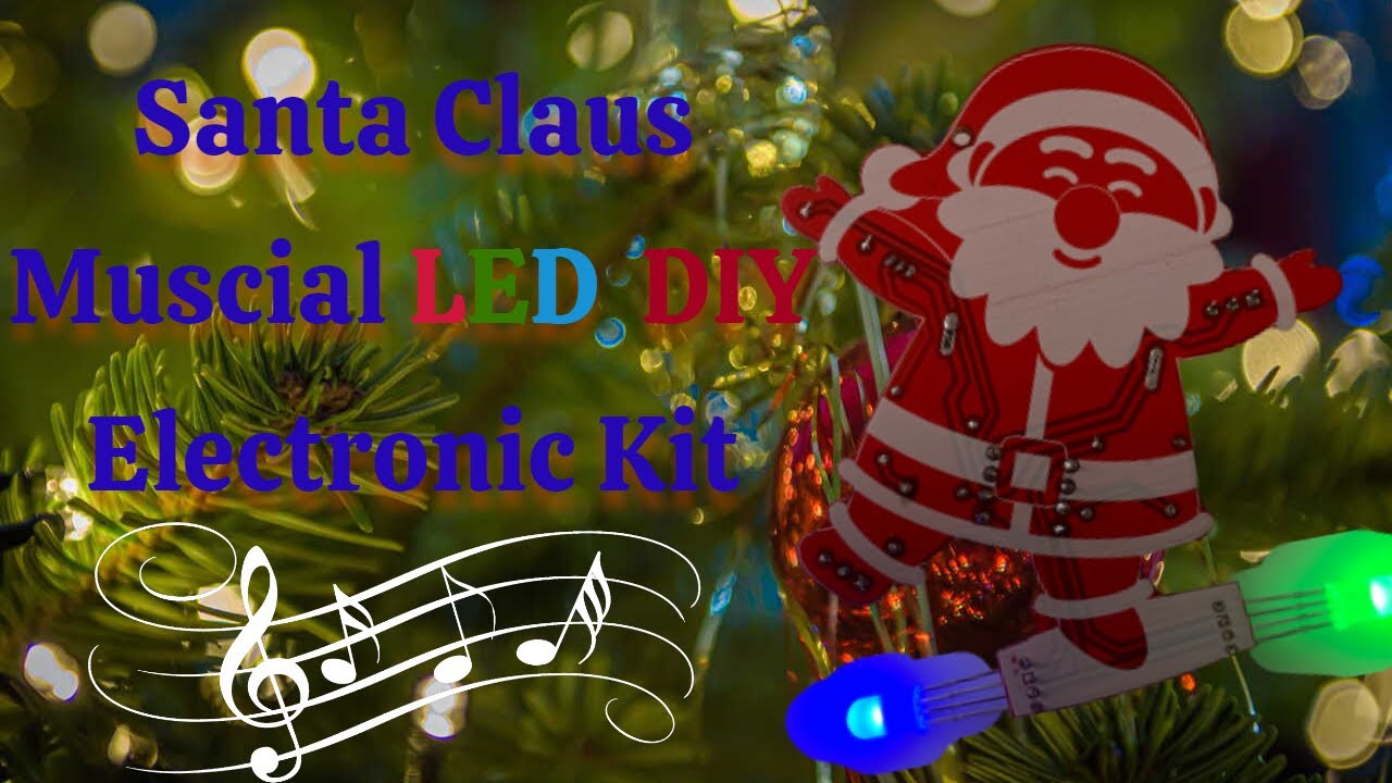 Santa Claus LED Christmas Ornament DIY Electronic Kit - Official Build ...