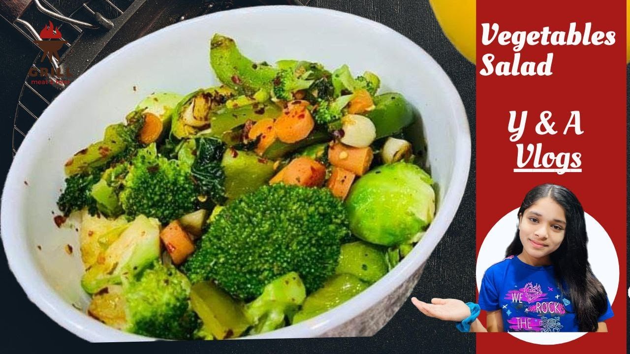 Half Boiled vegetables salad | Quick & Healthy Weight loss Recipe | Y ...