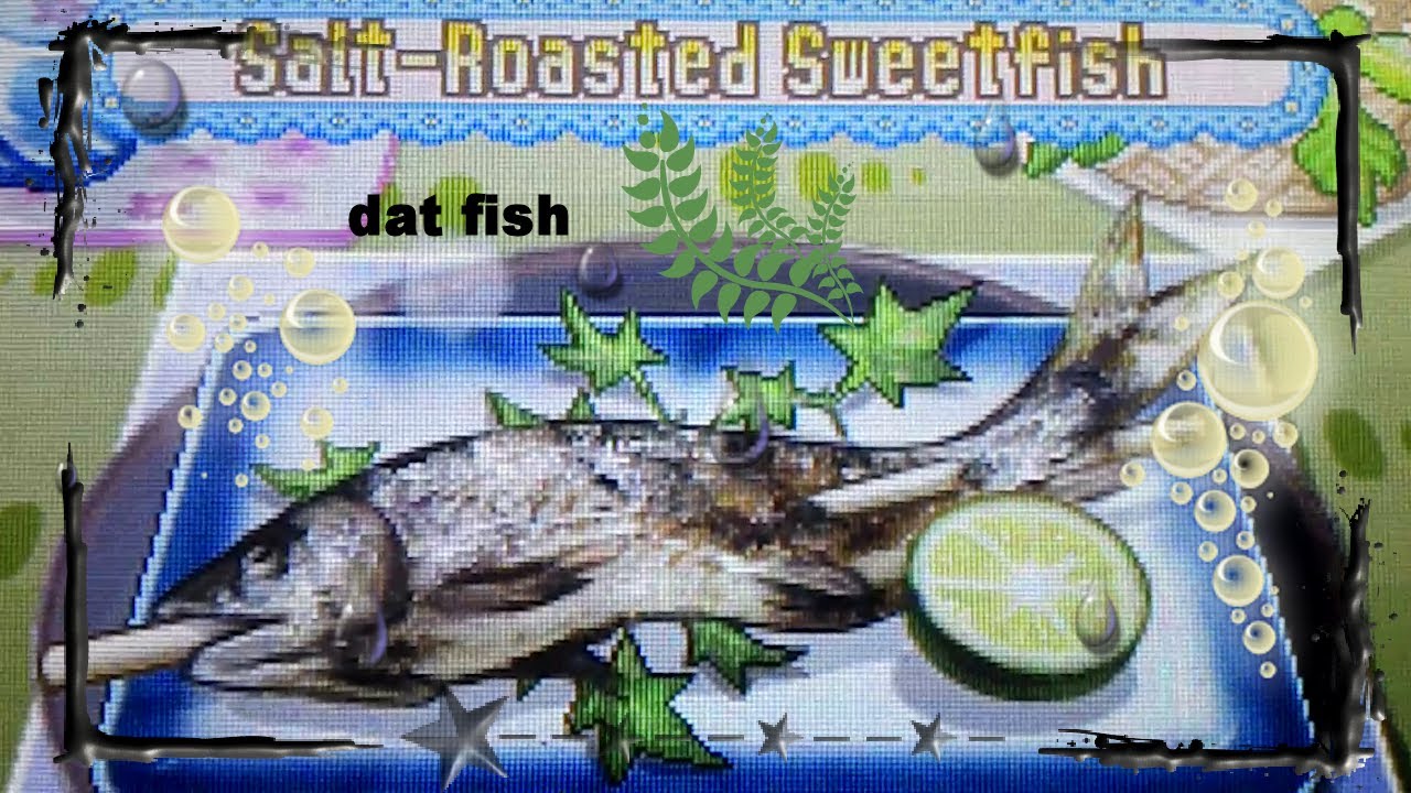 Cooking Mama 3 - Salt-Roasted Sweetfish 100% - YouTube