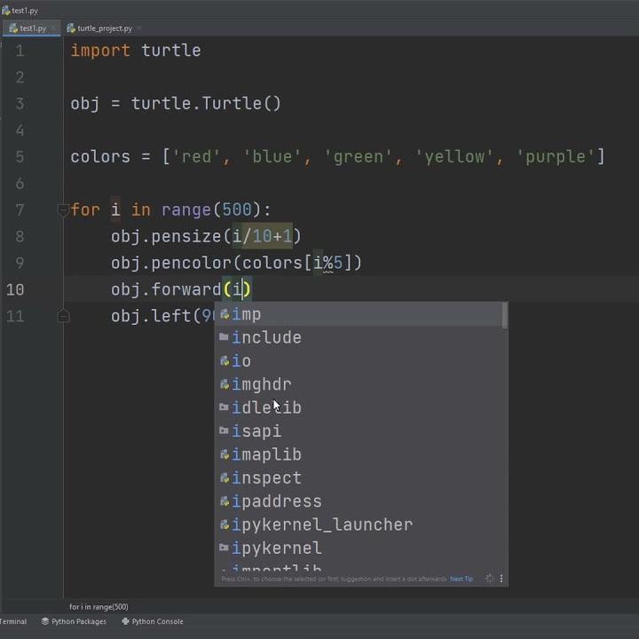Cool things you can do with PYTHON | PYTHON | TURTLE - YouTube