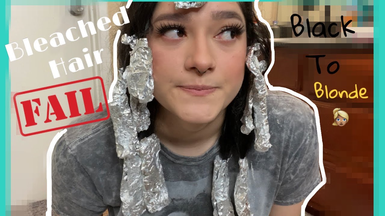 Bleaching Hair Fail - YouTube
