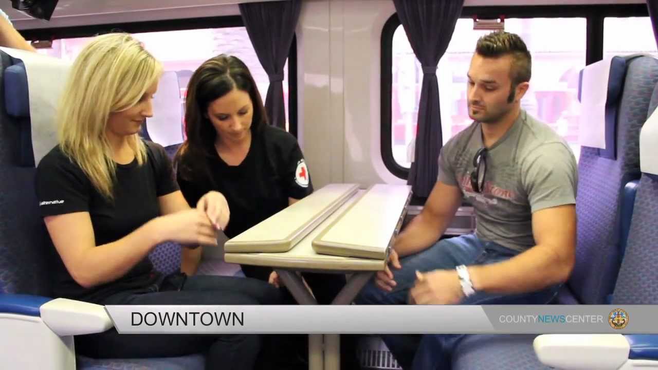 The Great ShakeOut Earthquake Drill on an Amtrak Commuter Train - YouTube
