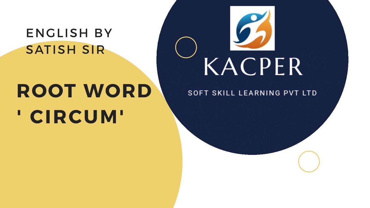 Root word। ' circum'। Daily Vocabulary Booster - YouTube