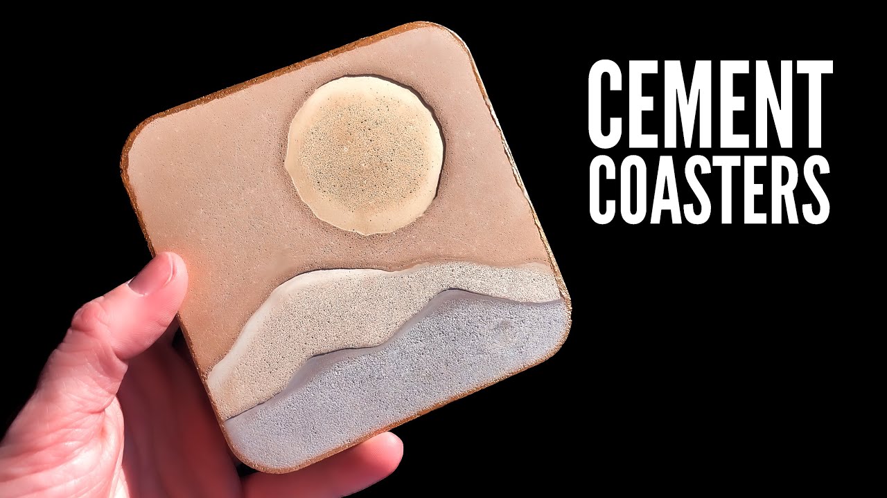 Layered Cement Mountain Coasters | Coloring Cementall RapidSet Concrete ...
