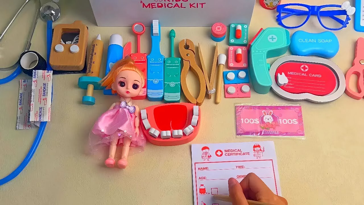 28 Minutes Satisfying with Unboxing Children Makeup Kit for Girls ...