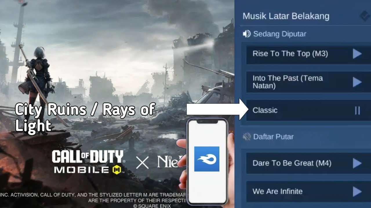 Script MLBB Lagu Tema CODM X NieR Automata "City Ruins / Rays of Light ...